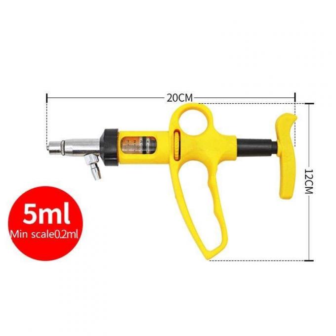 Continuous Veterinary Cattle Vaccine Syringes Medicine Injection Gun
